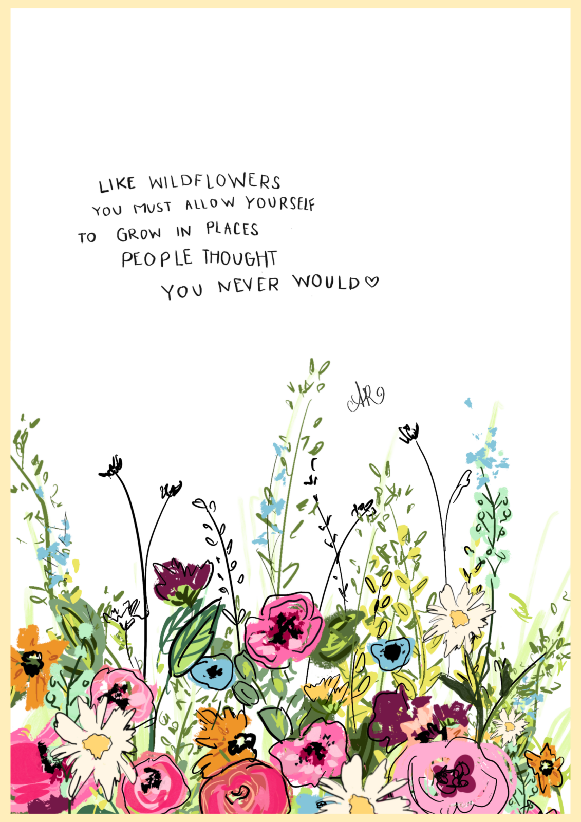 Free Printable Flower Art to Inspire Self Love