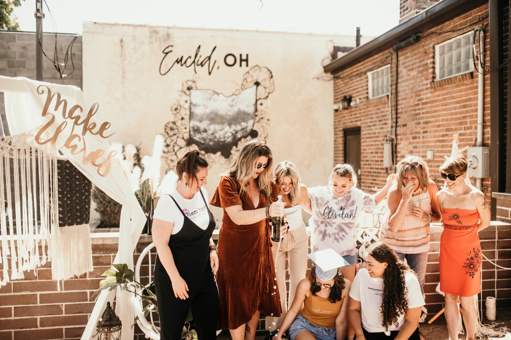 Behind The Scenes: Painting My Euclid Ohio Flower Mural