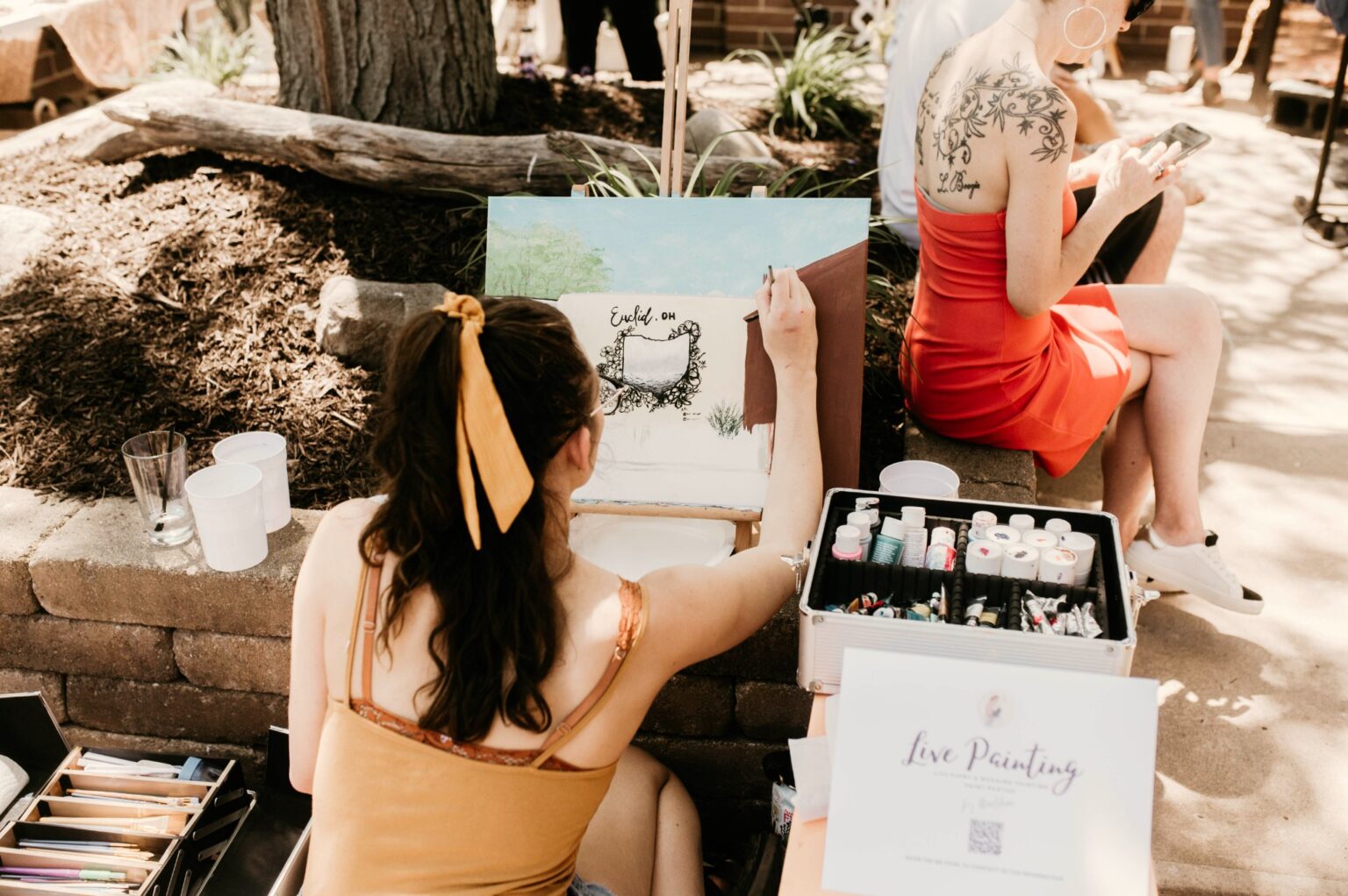 Behind The Scenes: Painting My Euclid Ohio Flower Mural