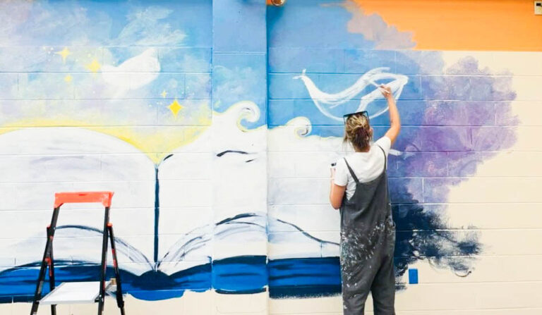 Reading Is Fundamental Mural - Inspiring Art at Cleveland School