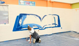 Reading Is Fundamental Mural - Inspiring Art at Cleveland School