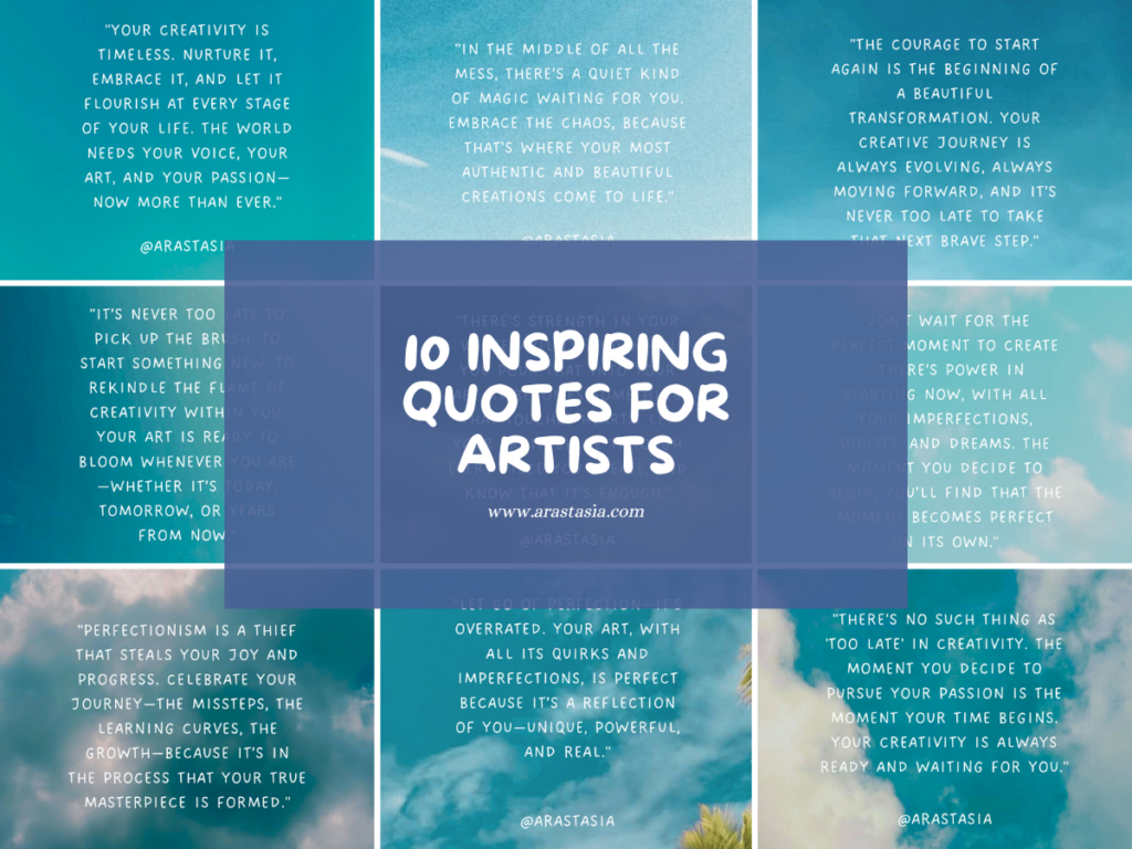 Creative Quotes for Artists: Overcome Perfectionism & Self-Doubt